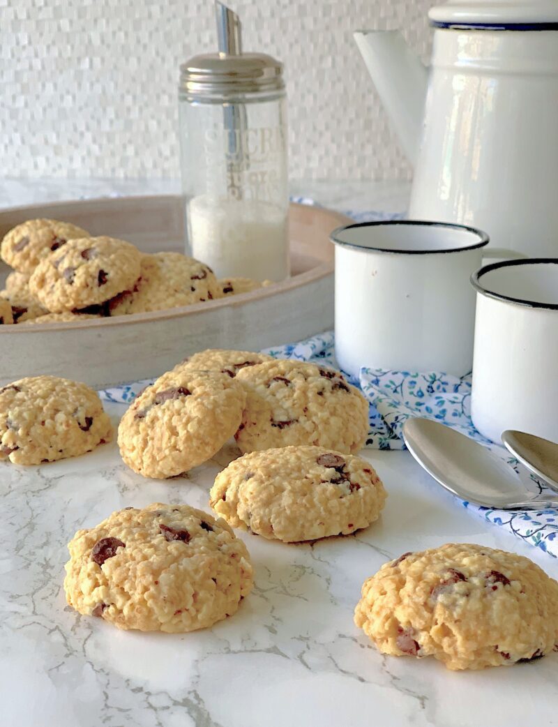 Cookies de avena con almendra y chips de chocolate - Cocinando con Neus