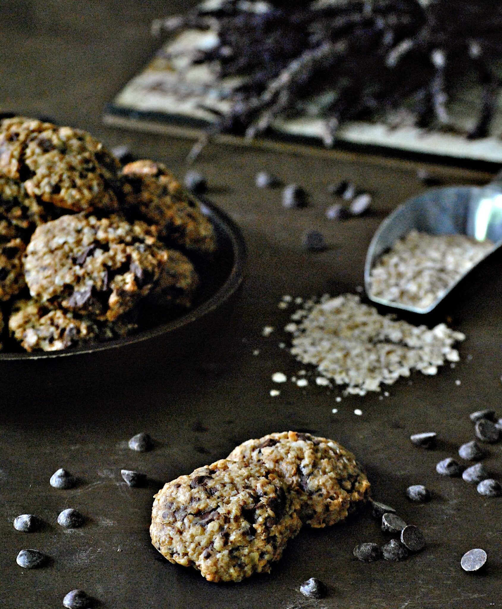 Cookies de avena con coco y chocolate - Cocinando con Neus